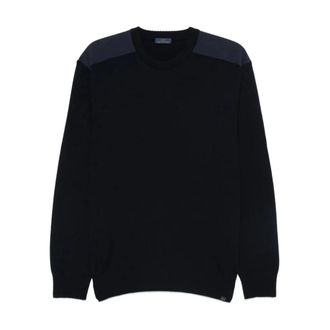 Paul & Shark Woll Rundhals Pullover - - Knitwear - Herren - Blau - M