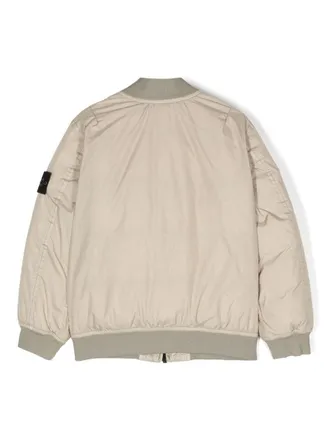 Stone Island Logo-Detail Polyamide Jacket - Gray