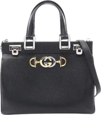 Gucci Pre-owned Zumi Small 2Way Top Handle Bag - Femme - Pre-owned - Noir - Taille: ONE Size