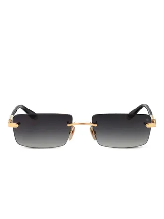 Maybach Eyewear lunettes de soleil &agrave; monture rectangulaire - Noir