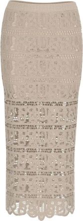 Guess Femme, Jupes, Beige, Taille: 40 FR Maxi Skirt