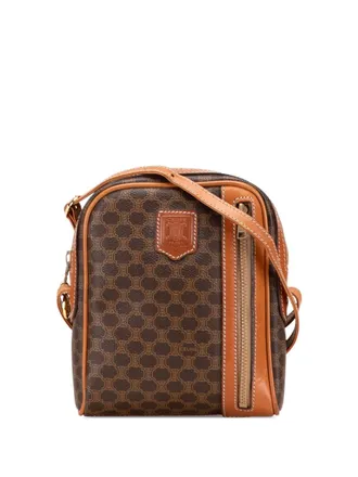 Celine sac &agrave; bandouli&egrave;re Macadam (2008) - Marron