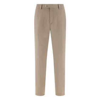 Boggi Milano Homme, Pantalons, Beige, Taille: W31 Pantalon en lin