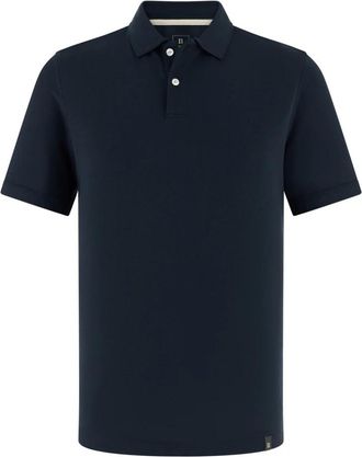 Boggi Milano Homme, Tops, Bleu, Taille: XL Polo B Tech B Haute Performance en Piqu&eacute; avec Fil S-Caf&egrave;