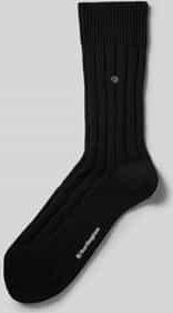 Burlington Socken mit Label-Print