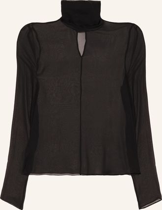 AllSaints Allsaints Blusenshirt Kumi Aus Seide schwarz