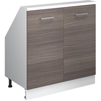 Vicco Dachschr&auml;genschrank Rion, Edelgrau/Wei&szlig;, mit 2 T&uuml;ren, Vicco