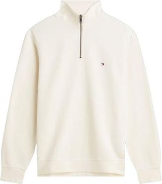 Tommy Hilfiger Sweat ample col camionneur en coton m&eacute;lang&eacute;