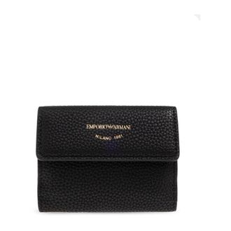 Emporio Armani Geldb&ouml;rse mit Logo - - Accessories - Damen - Schwarzk - ONE SIZE