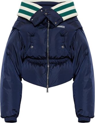 Dsquared2 Daunenjacke mit Logo - - Jackets - Damen - Blau - M