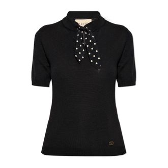 Valentino Garavani Strickoberteil - - Knitwear - Damen - Schwarzk - S