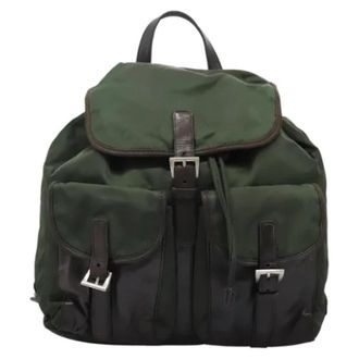Prada Pre-owned Nylon ruckscke - - Pre-owned - Damen - Gr&uuml;n - ONE SIZE