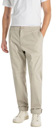 Replay Herren Chino Hose mit Tunnelzug, Moon Grey 604 (Grau), 40W/30L