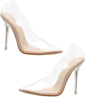 BESPORTBLE Escarpins Transparents &agrave; Talons Aiguilles pour Femmes Chaussures Mariage Chic et L&eacute;g&egrave;res Confortables et Antid&eacute;rapantes pour Soir&eacute;e et Travail Pointur