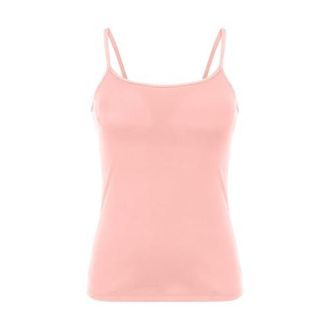 Generic D&eacute;bardeur d&eacute;t&eacute; pour femme avec soutien-gorge, spaghetti, haut en coton, &eacute;l&eacute;gant, grandes tailles, noir, haut de sport, d&eacute;contract&eacute;, haut d&eacute;t&eacute;, respira