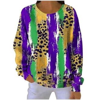 Generic Sweat &agrave; capuche d&eacute;contract&eacute; &agrave; manches longues et col rond c&ocirc;tel&eacute; pour femme, Vert, XXL