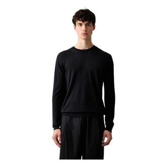 Emporio Armani Rundhals-Strickpullover - - Knitwear - Herren - Blau - 3XL