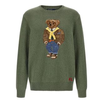 Polo Ralph Lauren Homme, Pulls, Vert, Taille: XL Bear Sweater