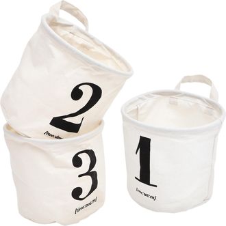 TOPBATHY 3 St&uuml;ck H&auml;ngende Aufbewahrungstaschen aus Baumwollstoff Wand und T&uuml;rorganizer f&uuml;r Kleine Gegenst&auml;nde Leichter Haushalts Organizer f&uuml;r Wohnzimmer und S