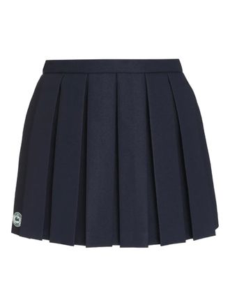 Sporty & Rich x Lacoste minijupe à design plissé - Bleu