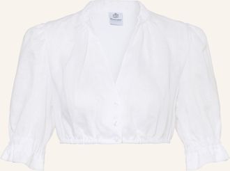 Hammerschmid Hammerschmid Dirndlbluse Anke Mit Leinen weiss