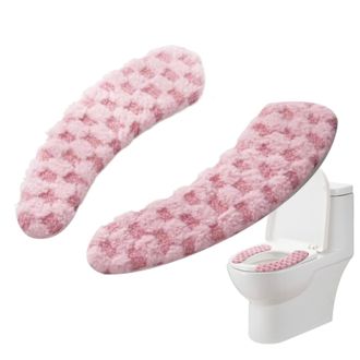 Generic Verdickter Pl&uuml;sch-Toilettensitzbezug - Waschbar, Klebend Und rutschfest | Weicher, Bequemer, Saugf&auml;higer Und K&auml;ltebest&auml;ndiger Universalbezug | Ideal F
