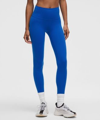 lululemon Wunder Train Leggings mit hohem Bund f&uuml;r Frauen - 64 cm - Gr&ouml;&szlig;e 10 in Galactic Cobalt