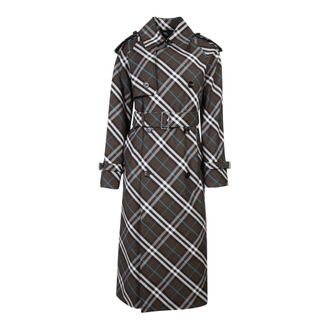 Burberry Check Trenchcoat - - Coats - Damen - Schwarzk - 3XS
