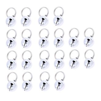 Pretyzoom 20st&uuml;cke Kupferglocken DIY-Glocken Offen Partydekoration Weihnachtsglocken Selbstgemachte Glocke Weihnachtsglocke H&auml;ngeglocke Bastelglocke Partyglocke