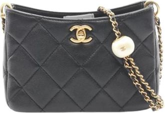Chanel Pre-owned Cuir sacs-chanel - Femme - Pre-owned - Noir - Taille: ONE Size