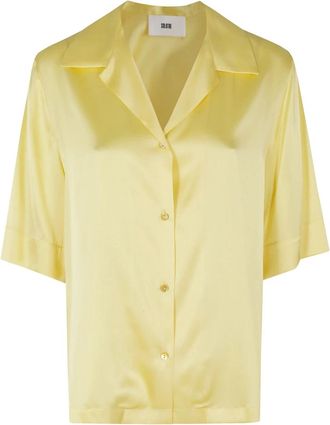 SOLOTRE Femme, Blouses et Chemises, Jaune, Taille: 36 FR Camicia