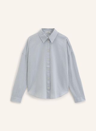 Marc O'Polo Marc Opolo Seersucker-Bluse blau