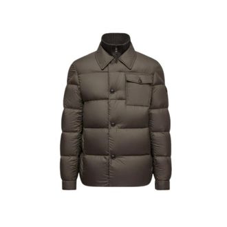 Moncler Homme, Vestes, Vert, Taille: L Pres Down Shirt Jacket