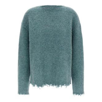 Jil Sander Fringed Sweater - - Knitwear - Damen - Blau - M