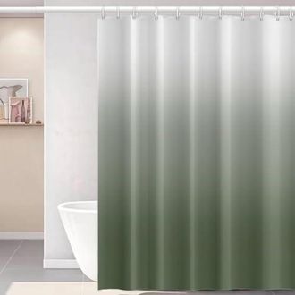 Generic Rideau de Douche Anti Moisissure 100x200 D&eacute;grad&eacute; Rideau de Douche Tissu Imperm&eacute;able Lavable Moderne 3D Rideaux Baignoire Salle de Bain A.2180