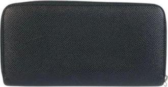 Bulgari Portefeuille long en cuir doccasion - Homme - Pre-owned - Noir - Taille: ONE Size