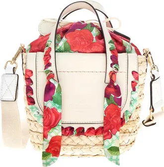 Cuba Lab Femme, Sacs, Multicolore, Taille: ONE Size Sac Habanera en Cuir et Raphia