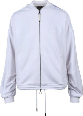 Max Mara Femme, Vestes, Blanc, Taille: 36 FR Felpa zip