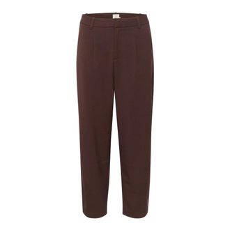 Kaffe Pantalon fusel&eacute; - Femme - Pantalons - Brun - Taille: 34 FR