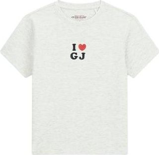 Guess T-shirt cropped imprim&eacute; en coton m&eacute;lang&eacute;