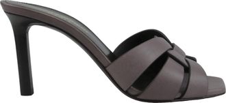 Saint Laurent Sandaletten mit Absatz - Sandalo mules viola - Gr. 37 (EU) - in Orange - für Damen