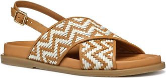 Geox Damen D ADELASH E Slide Sandal, Camel/Papyrus, 36 EU