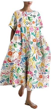 Generic Robe De MariéE avec Longue Traine Robe Debardeur Longue Robe De Noel Vintage Robe Manche Longue Dos Nu Robe De MariéE Volumineuse Gitan Robe Femme Hab