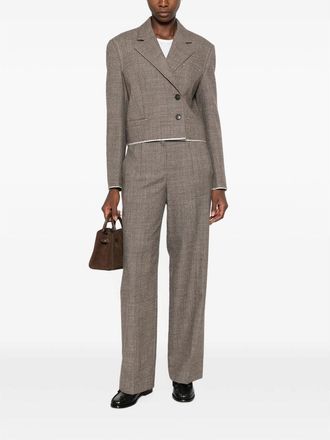 Tela Wool-Blend Blazer - Brown