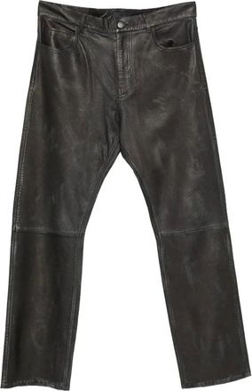 Haikure Pantalon en cuir - Homme - Pantalons - Noir - Taille: W33