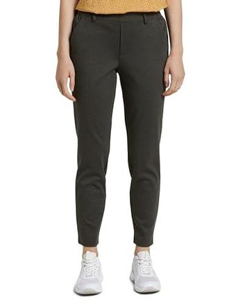 Tom Tailor Denim TOM TAILOR Femme Pantalon D&eacute;contract&eacute; Avec Taille &Eacute;lastique, Shale Grey Melange, Xs
