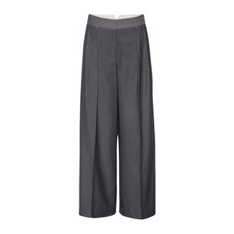 Remain Zweifarbige Weite Hose - - Trousers - Damen - Grau - L