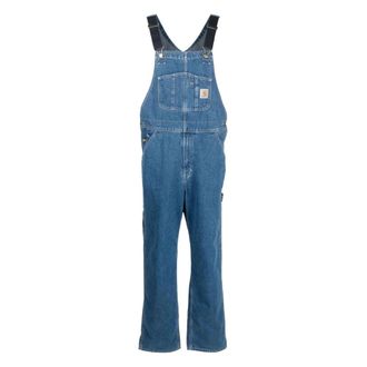 Carhartt Work in Progress Homme, Combinaisons et Ensembles, Bleu, Taille: W30 Salopette de Travail en Denim