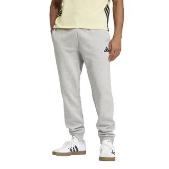 adidas Essentials Feel Cozy Herren-Sportbekleidung, French Terry, Sweatpants, Medium Grey Heather/Black, XL Tall