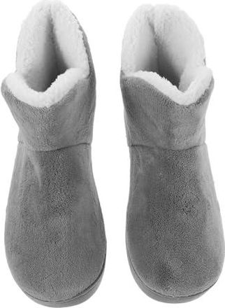 FOMIYES Pantoufles Femme &Eacute;paisses &agrave; Semelle Antid&eacute;rapante Chaussons Int&eacute;rieur Doux Peluche Chaude avec Tige Haute Enveloppante pour Hiver et Maison